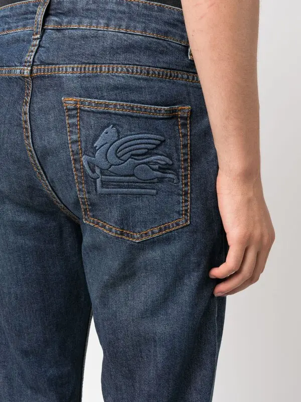 Etro Mid-rise Straight-leg Jeans - Blue