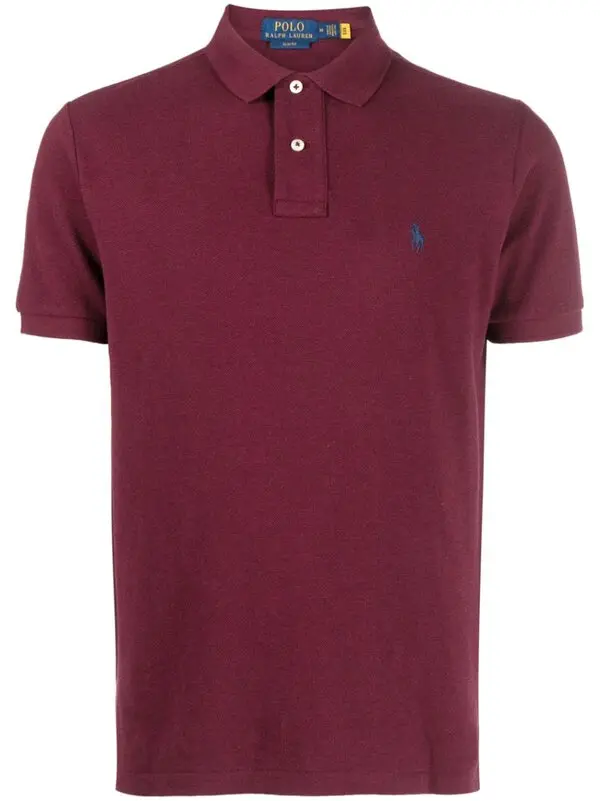 Polo Ralph Lauren Logo-embroidered Cotton Polo Shirt - Red