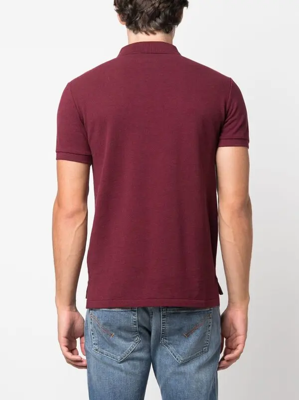 Polo Ralph Lauren Logo-embroidered Cotton Polo Shirt - Red
