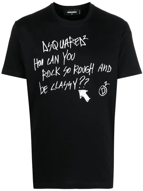 Dsquared2 Slogan-print Cotton T-shirt