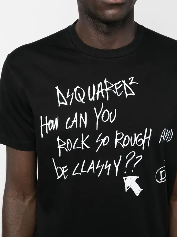 Dsquared2 Slogan-print Cotton T-shirt