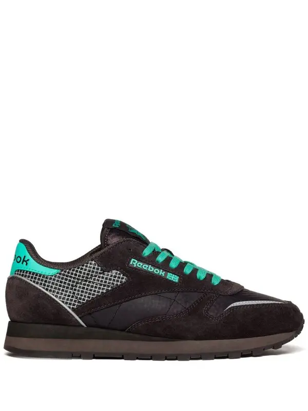 REEBOK Classic Leather Lace-up Sneakers - Black