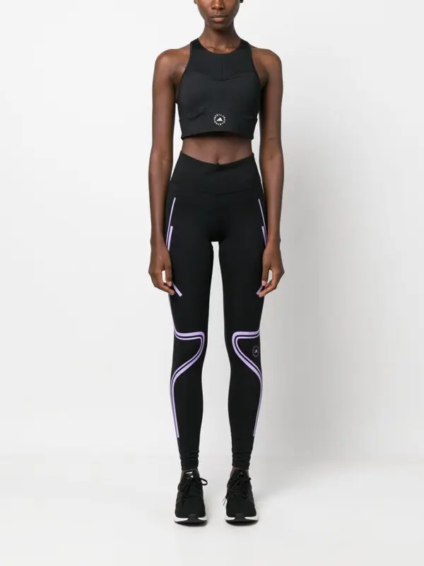 Adidas By Stella McCartney Training Logo-print Cropped Top
