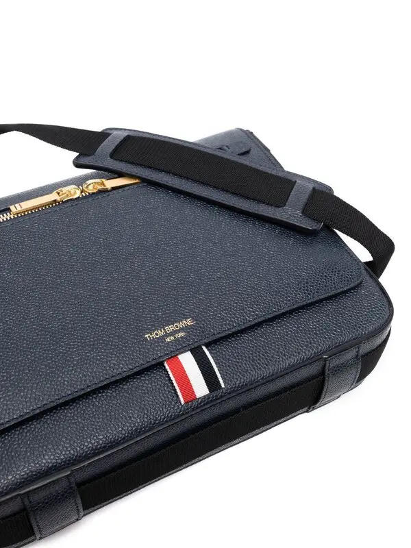 Thom Browne Embossed-logo Reporter Bag
