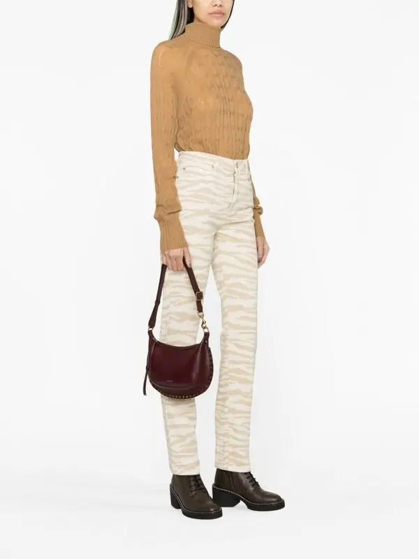 Etro Cable-knit Roll-neck Jumper - Brown