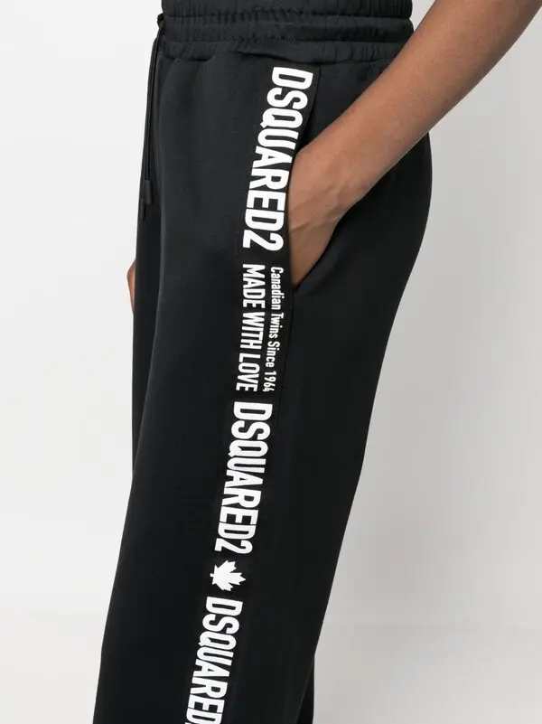 Dsquared2 Logo-tape Cotton Track Pants