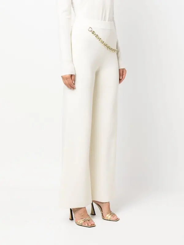 Rabanne Chainmail-detail Trousers - White