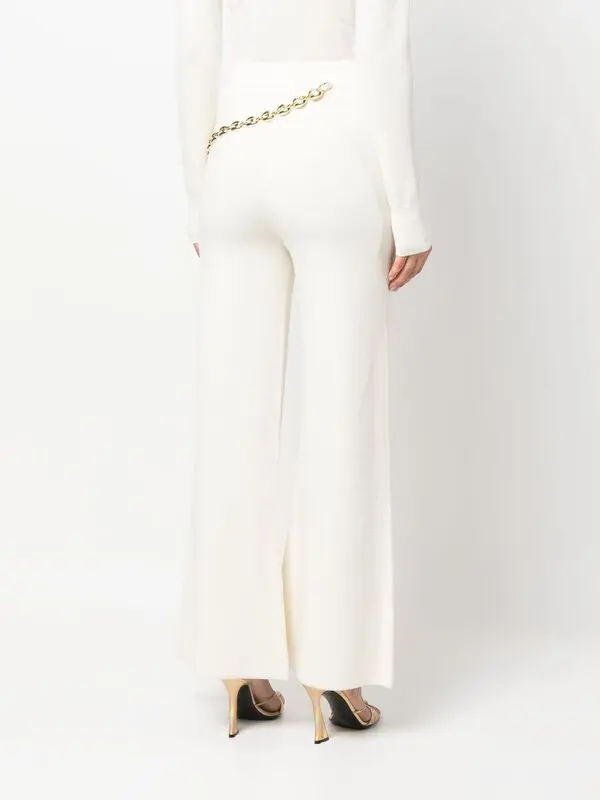 Rabanne Chainmail-detail Trousers - White