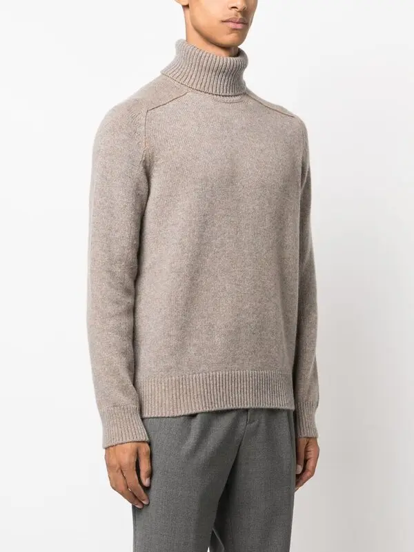 Zegna Roll-neck Jumper - Neutrals