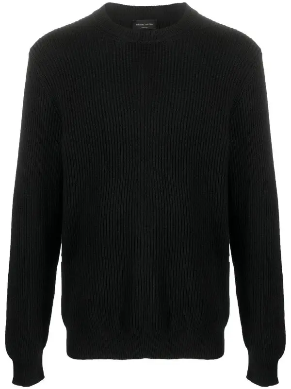 ROBERTO COLLINA Crew-neck Ribbed-knit Jumper