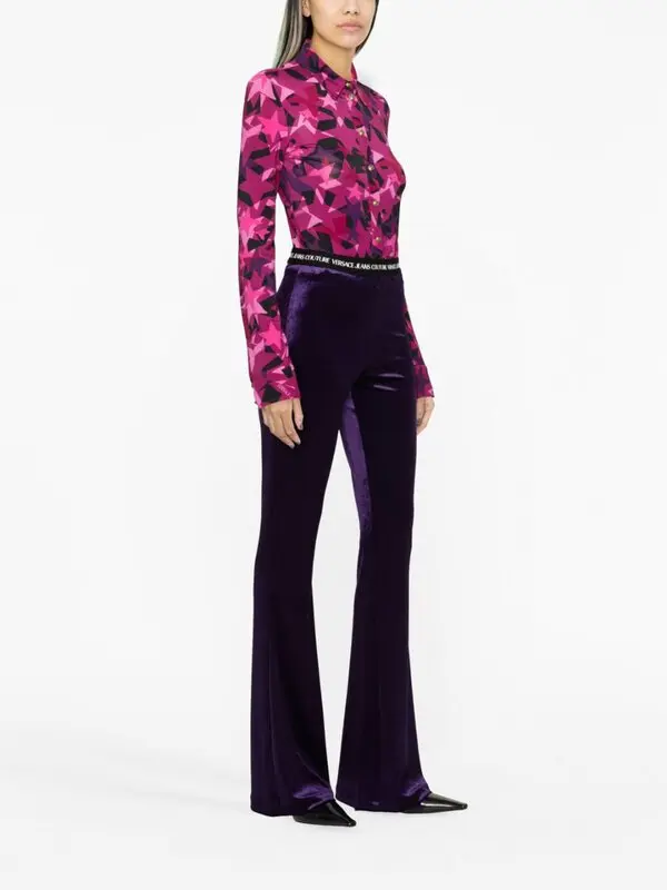 Versace Star-print Stretch Shirt