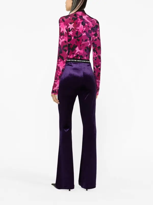 Versace Star-print Stretch Shirt