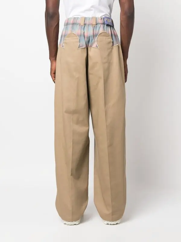 MAISON MARGIELA X Pendleton Yoke-checked Trousers