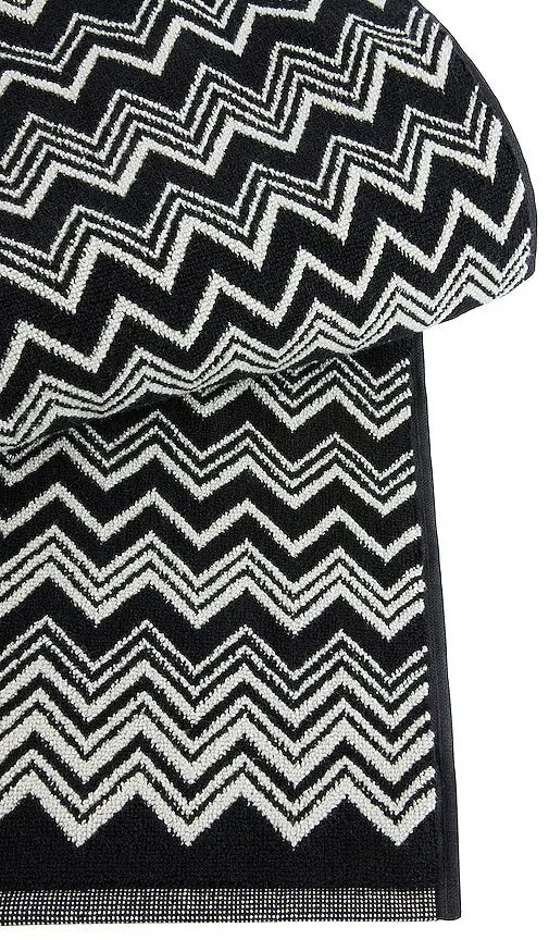 Missoni Keith Bath Mat In Black,white