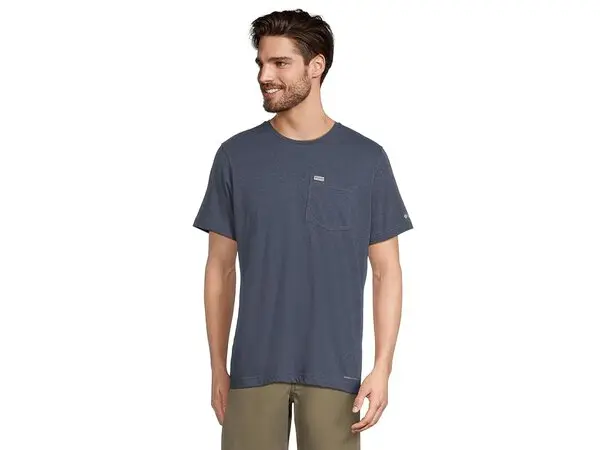 Columbia Thistletown Hillstm Pocket Tee Clothing Safari Heather - Navy