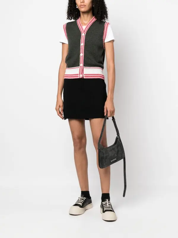 BARRIE Sleeveless Cashmere Cardigan