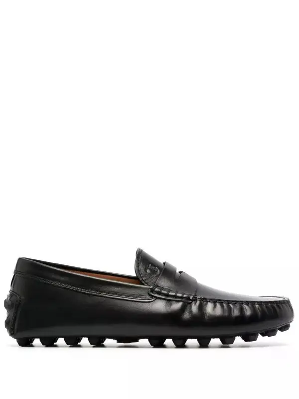 TOD'S Gommino Macro Loafers - Black