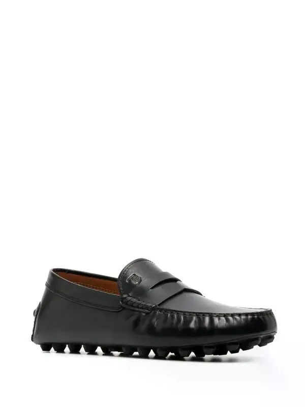 TOD'S Gommino Macro Loafers - Black