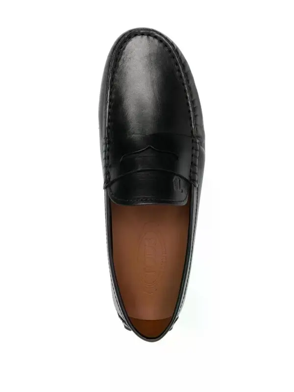 TOD'S Gommino Macro Loafers - Black