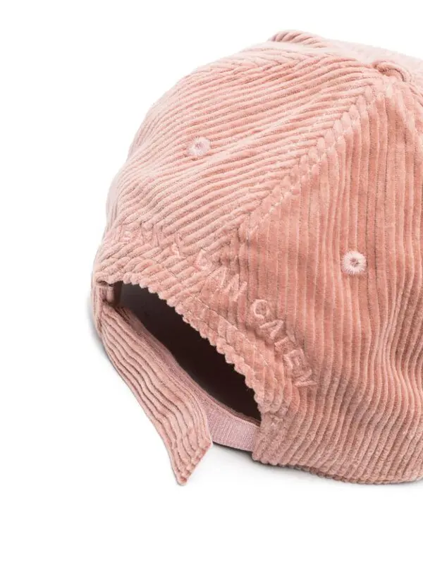 Dsquared2 Corduroy Cotton Baseball Cap With Crown Detail