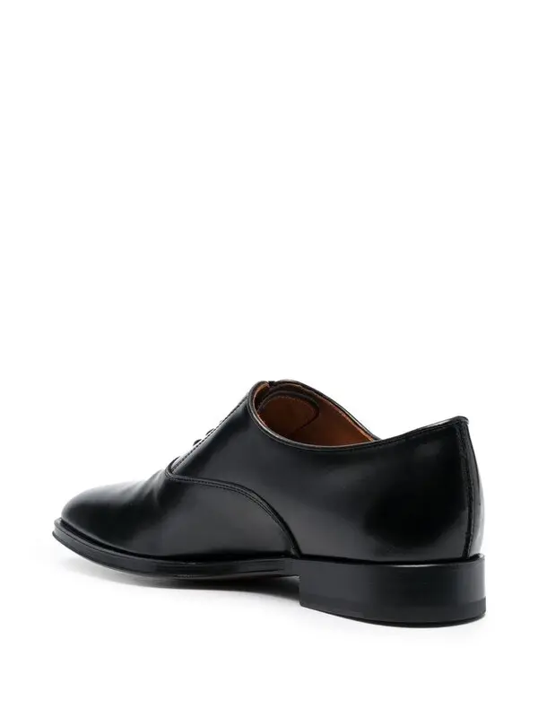 TOD'S Francesina Leather Oxford Shoes - Black
