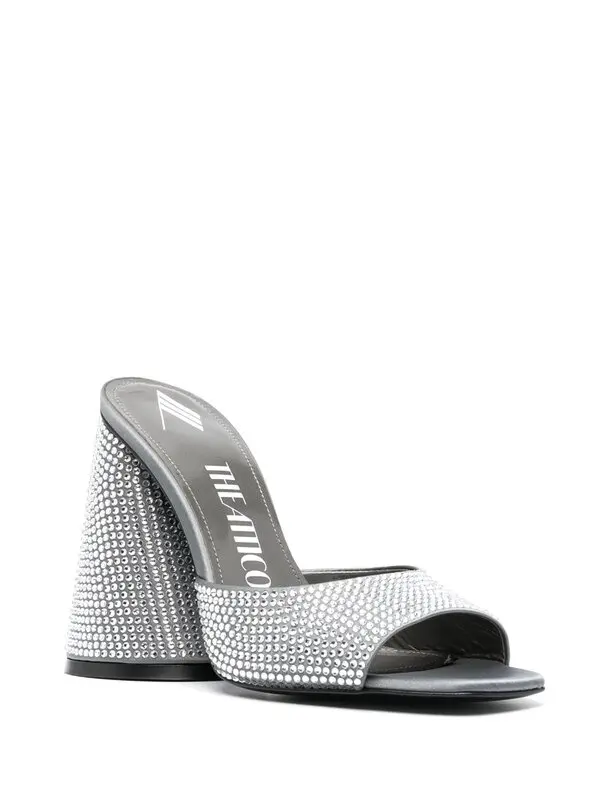 Attico Luz Embellished Sandals - Grey