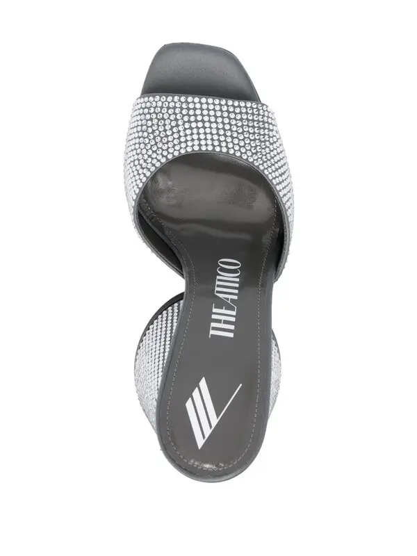 Attico Luz Embellished Sandals - Grey