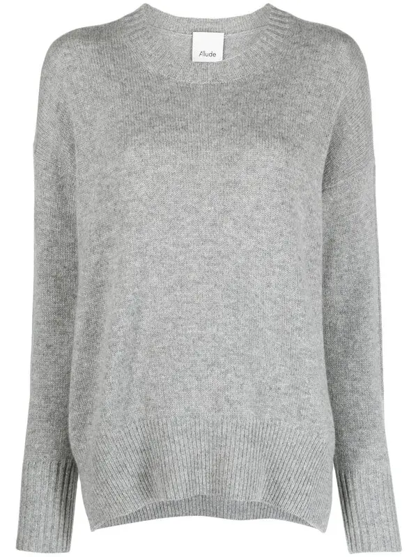 ALLUDE Drop-shoulder Cashmere Jumper