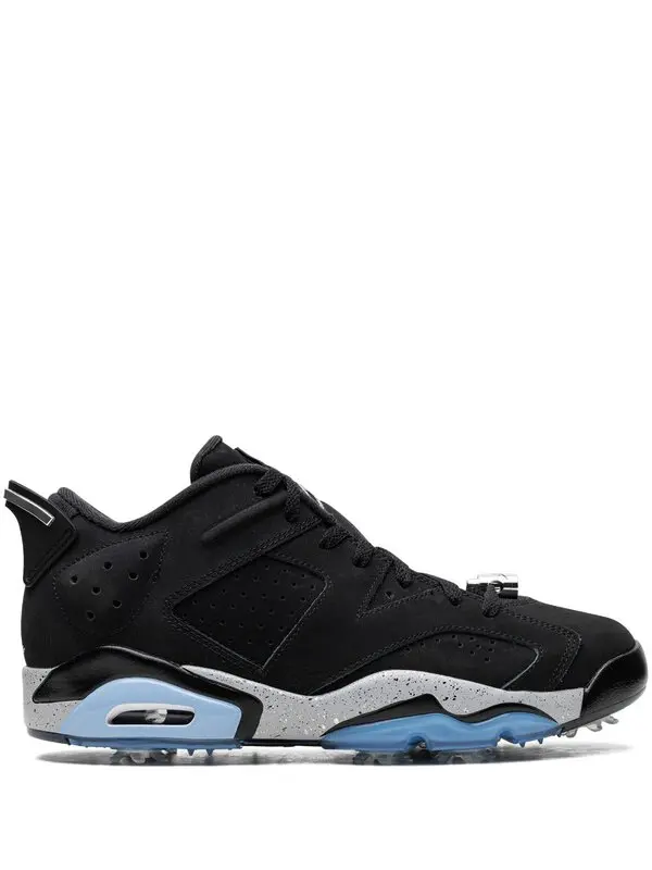 JORDAN Air 6 Metallic Silver Golf Shoes - Black