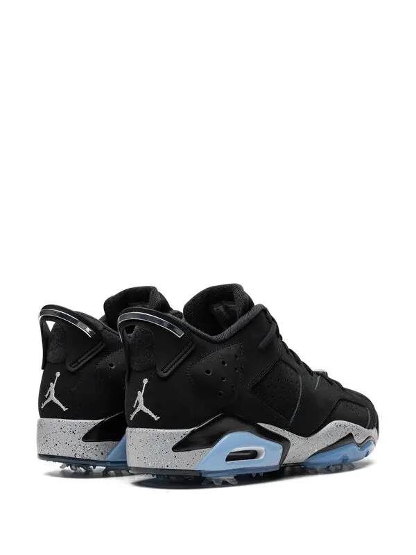 JORDAN Air 6 Metallic Silver Golf Shoes - Black