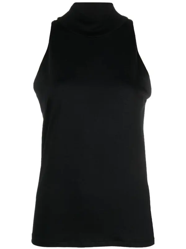 IRO PARIS High-neck Lyocell-blend Tank Top - Black