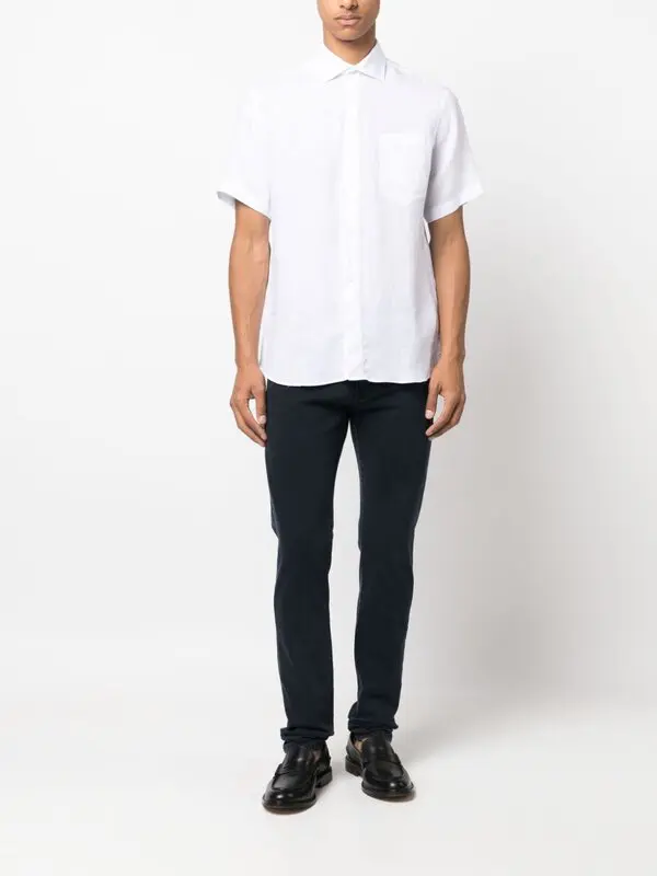 Paul & Shark Short-sleeved Linen Shirt
