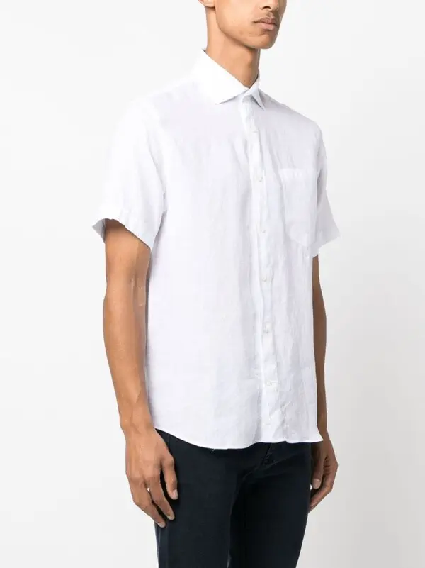 Paul & Shark Short-sleeved Linen Shirt