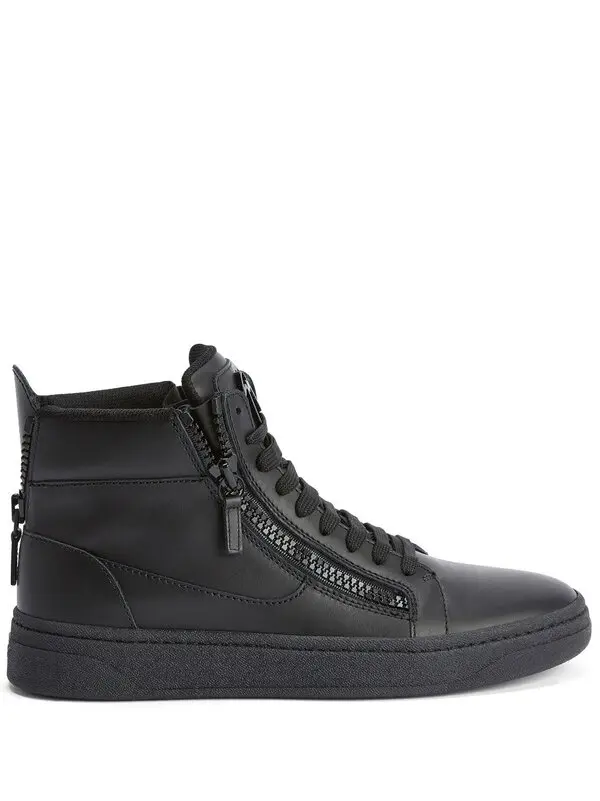 GIUSEPPE ZANOTTI Leather High-top Sneakers