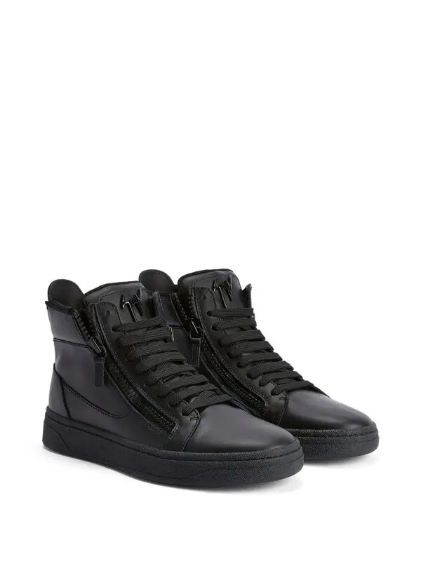 GIUSEPPE ZANOTTI Leather High-top Sneakers