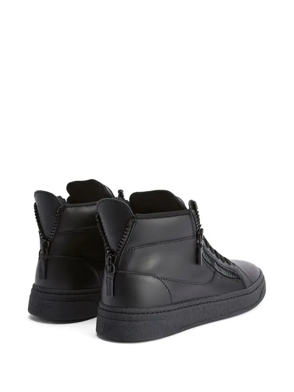 GIUSEPPE ZANOTTI Leather High-top Sneakers