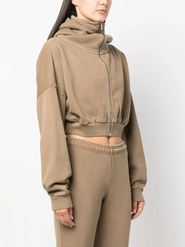 ENTIRE STUDIOS Stand-up Collar Zip-up Hoodie