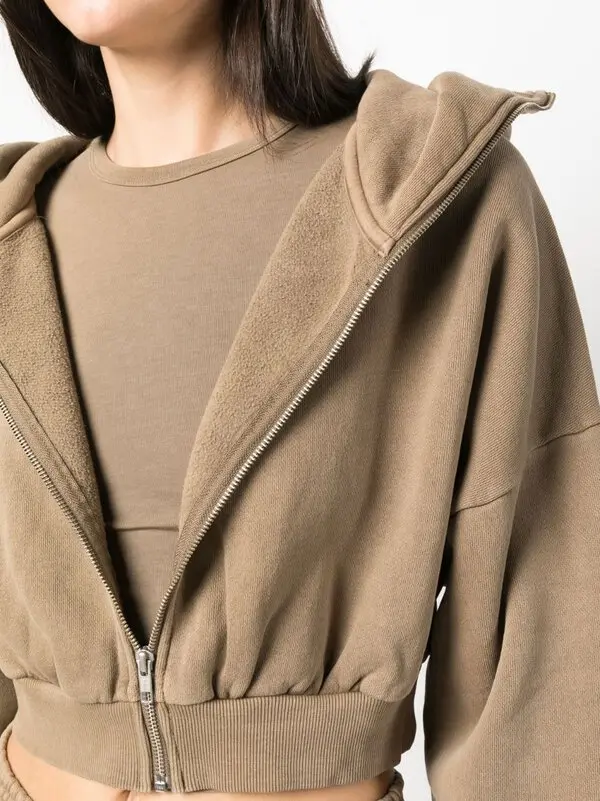 ENTIRE STUDIOS Stand-up Collar Zip-up Hoodie