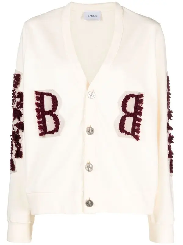 BARRIE B-logo Cardigan - Neutrals