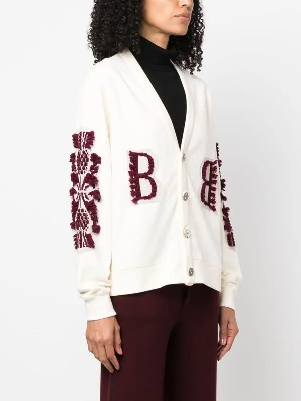 BARRIE B-logo Cardigan - Neutrals