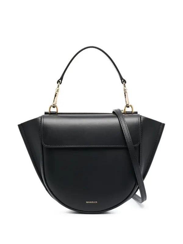 WANDLER Leather Tote Bag - Black