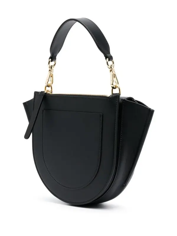 WANDLER Leather Tote Bag - Black