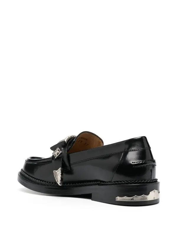 Toga Buckle-detail Leather Loafers