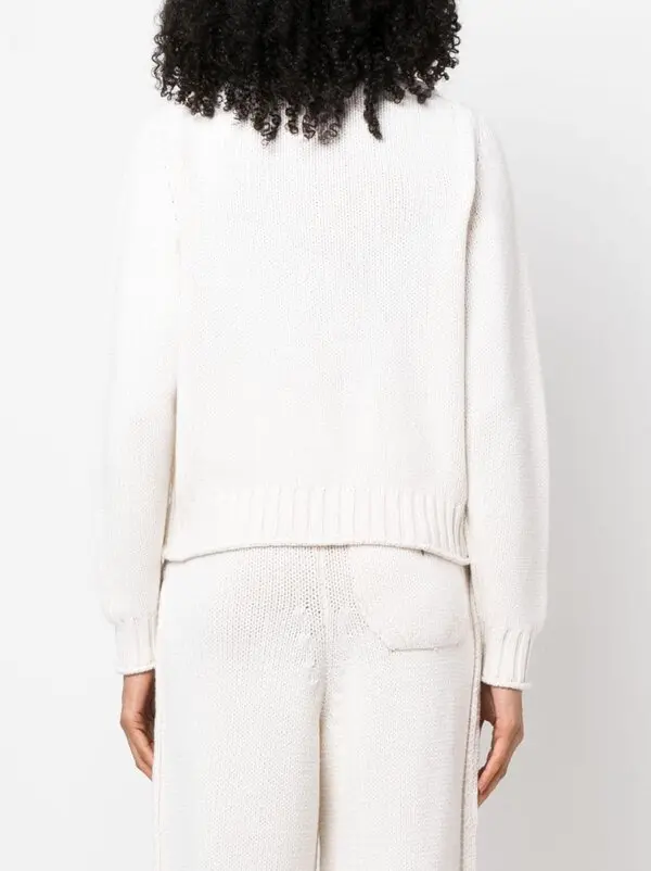BARRIE Button-up Cashmere Cardigan - Neutrals