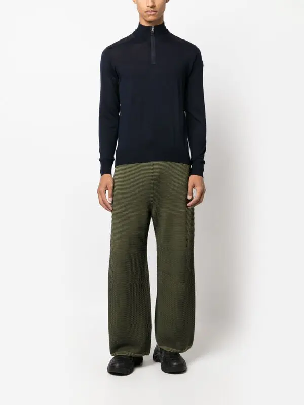 Paul & Shark Logo-patch Roll-neck Jumper - Blue