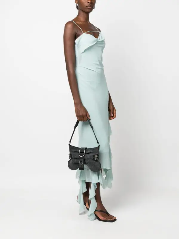 Blumarine Small Butterfly Shoulder Bag - Grey
