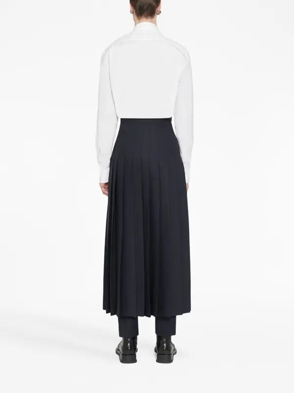 Alexander McQueen Logo-print Pleated Kilt