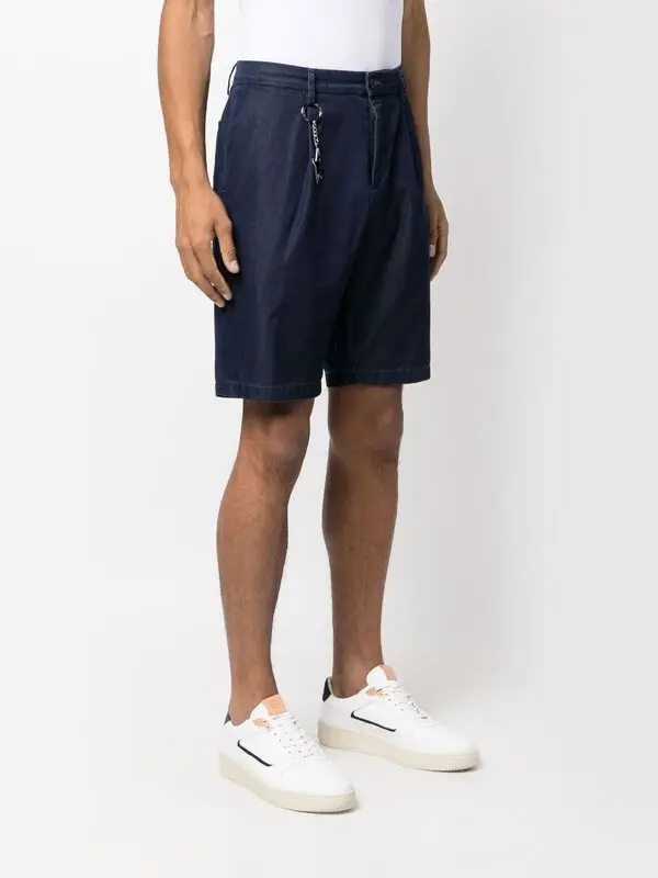 Paul & Shark Logo-charm Denim Bermuda Shorts