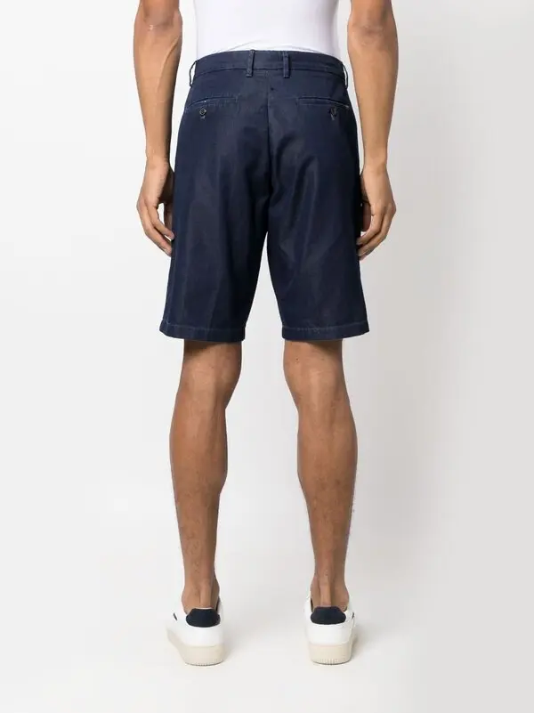 Paul & Shark Logo-charm Denim Bermuda Shorts