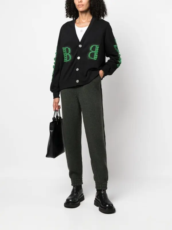 BARRIE B-logo Cardigan - Black